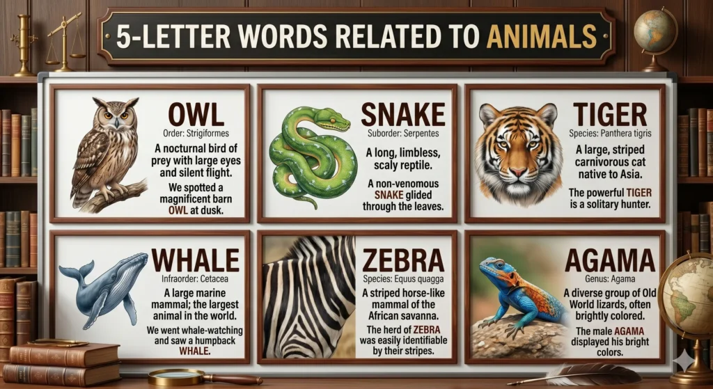5-Letter Words Related to Animals: The Complete List for Wordle ...